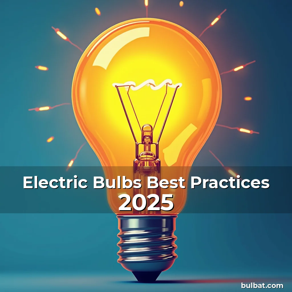 Electric Bulbs Best Practices 2025 – BulBat